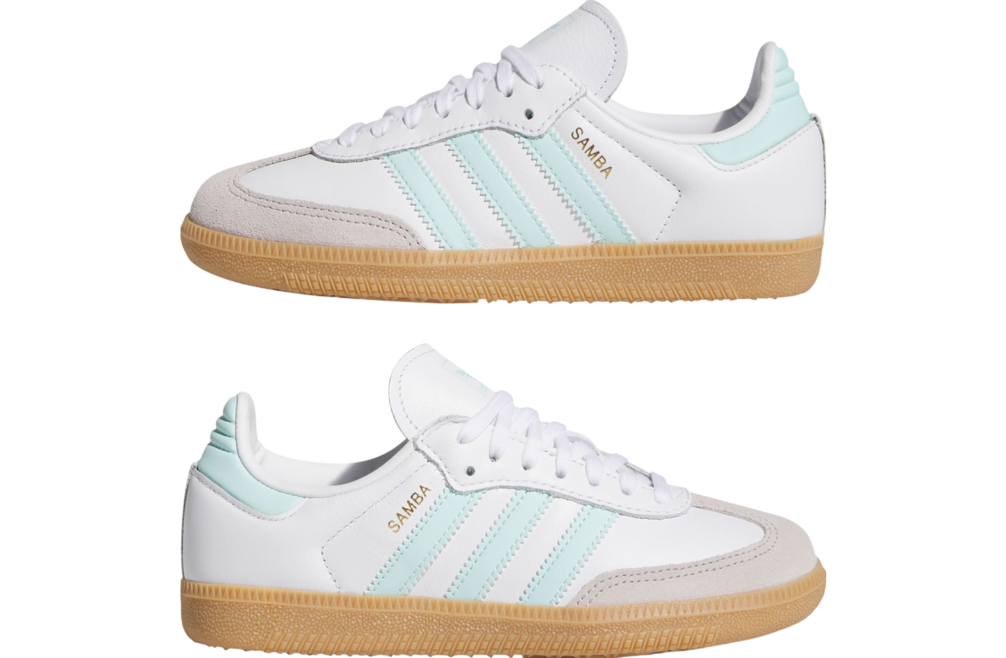 BUY Adidas Samba OG GS Cloud White / Semi Flash Aqua | Kixify Marketplace