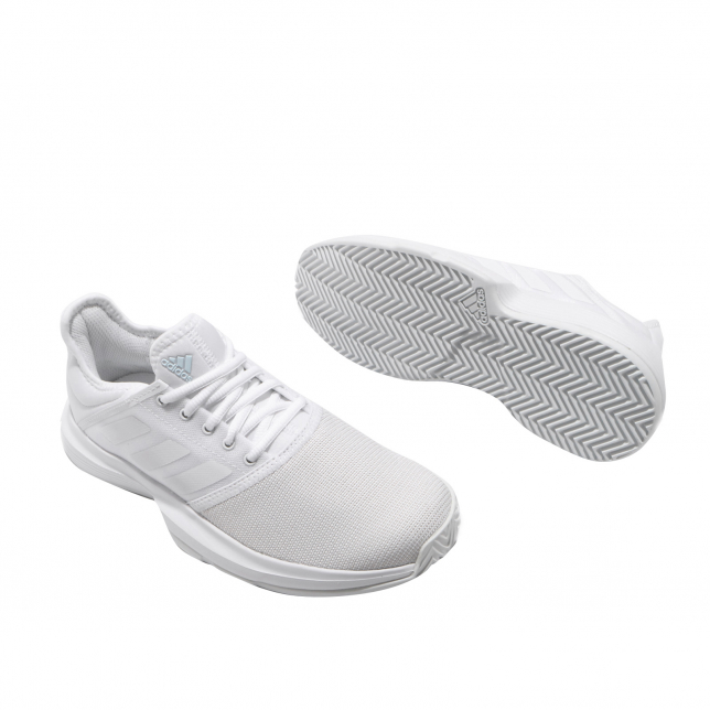 adidas WMNS GameCourt Cloud White Blue Tint - Aug 2019 - EE3813 - KicksOnFire.com