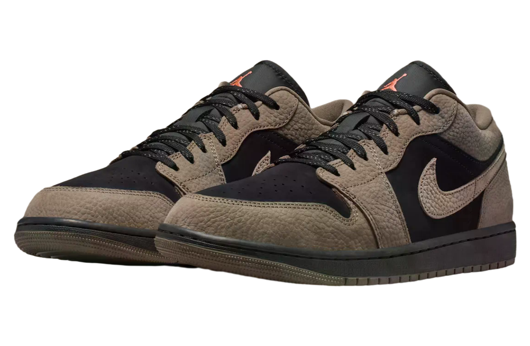 Air Jordan 1 Low Black / Light Wild Mango - Mar 2026 - IB7109-005 ...