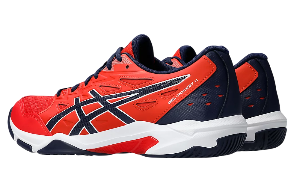 Asics Gel-Rocket 11 Fiery Red / Peacoat - Jan 2025 - 1071A091-601 - KicksOnFire.com