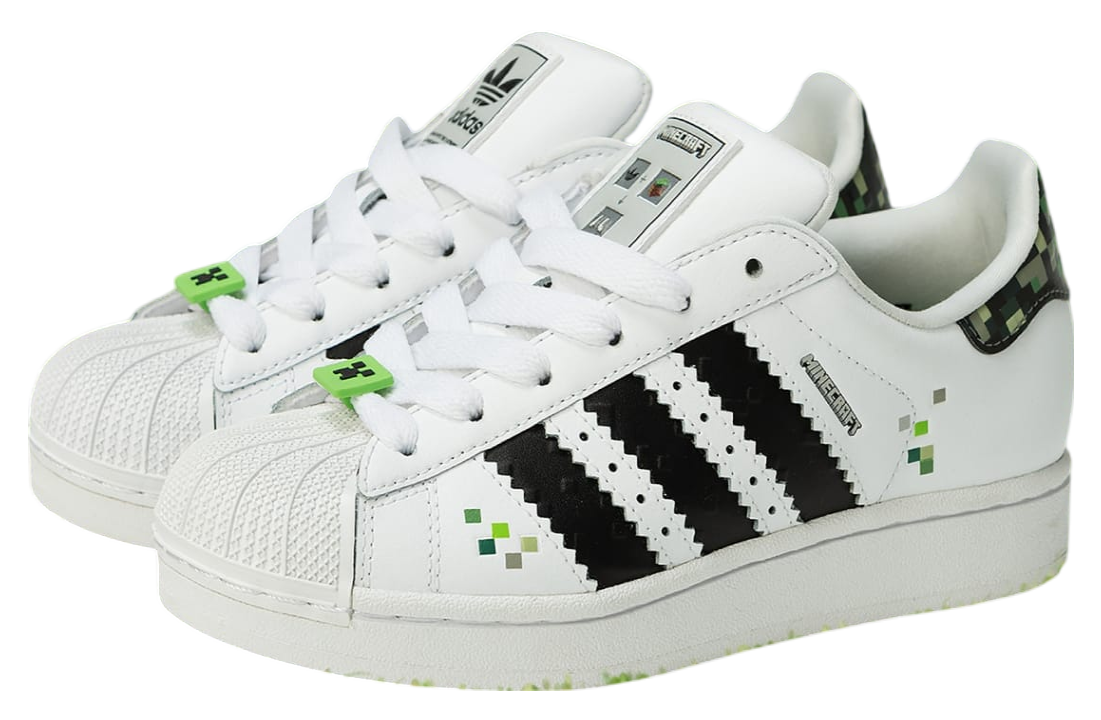 BUY Minecraft X Adidas Superstar GS Creeper | Kixify Marketplace