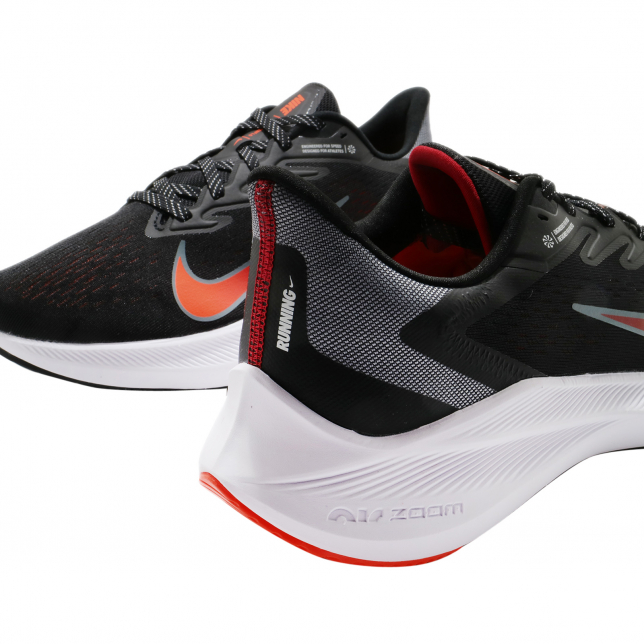 Nike Zoom Winflo 7 Black Total Orange - Sep 2020 - CJ0291011 ...