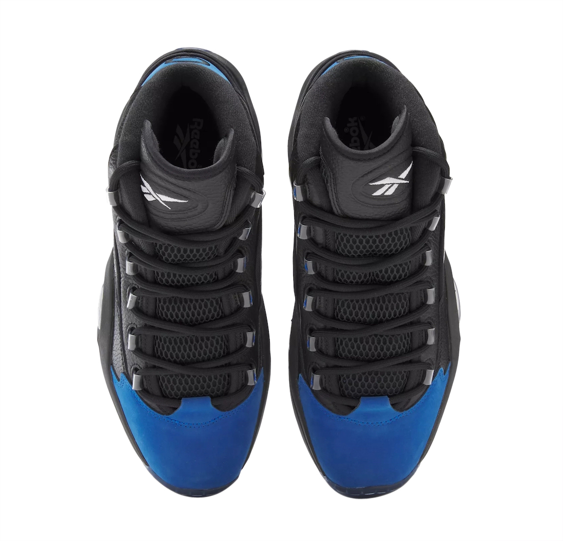 Reebok Question Mid Black & Blue - Aug 2023 - 100033164 - KicksOnFire.com