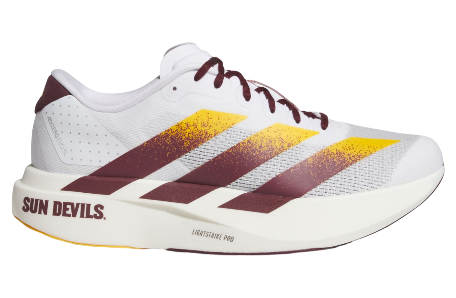 Adidas Arizona State Sun Devils Adizero Evo SL Cloud White / Team ...