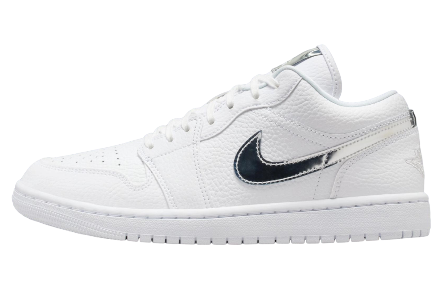 Air Jordan 1 Low White / Metallic Silver - Jan 2026 - IQ9381-100 ...