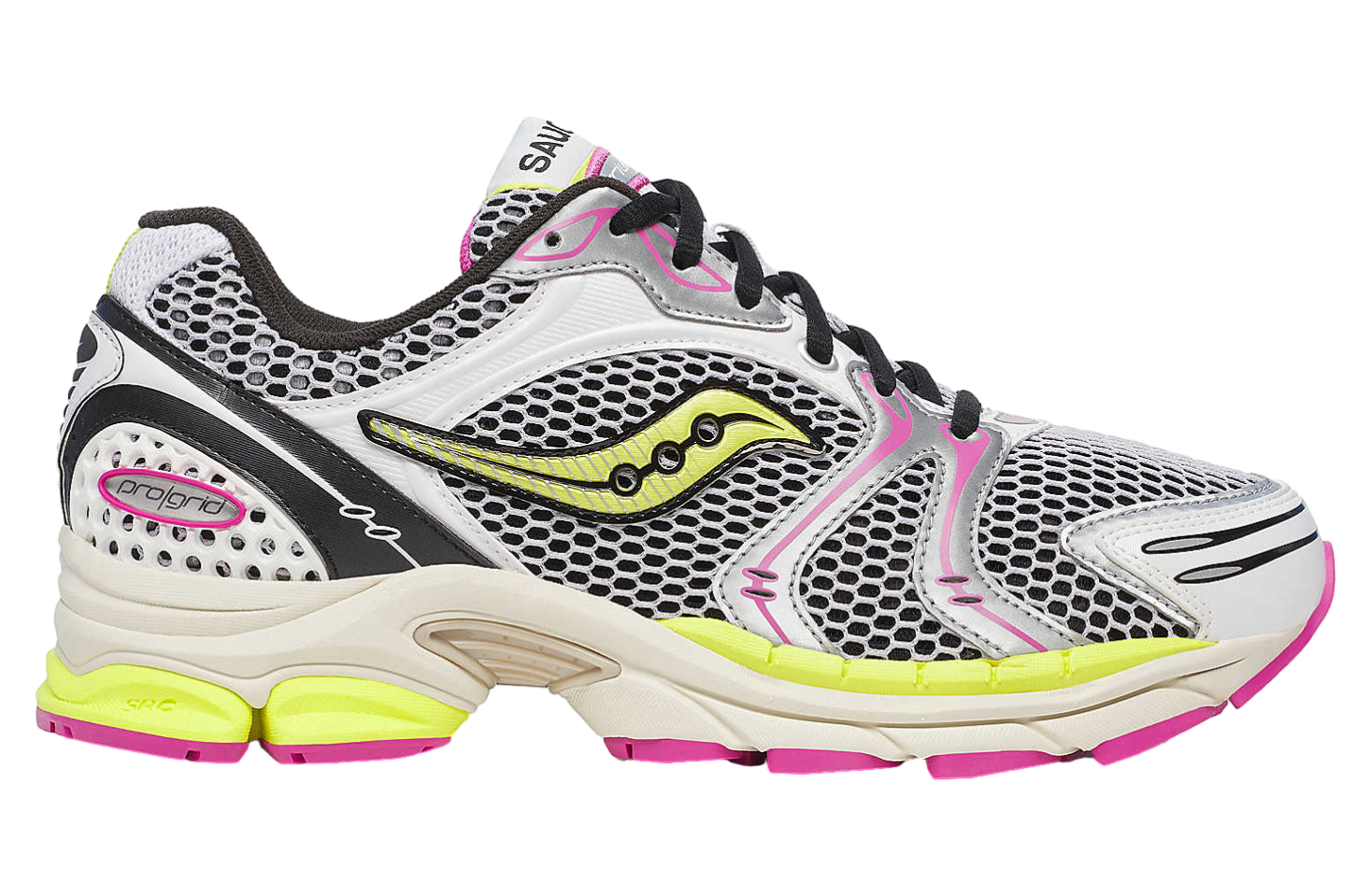 Saucony Progrid Triumph 4 White / Fluo - Mar 2025 - S70704-14 - KicksOnFire.com